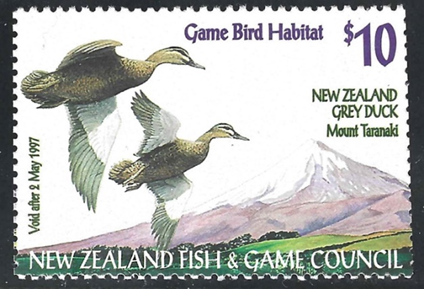 New Zealand Game Bird Habitat Stamps - Bird Stamp Society