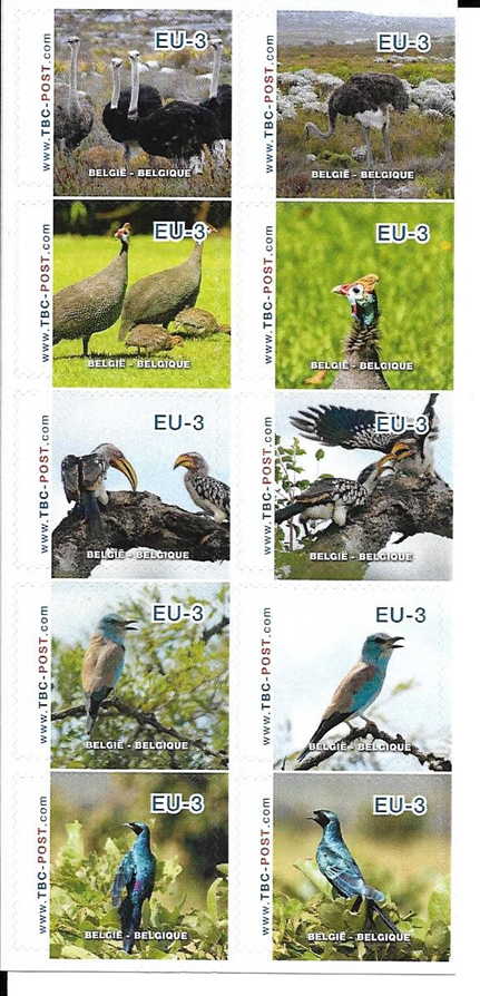 Bird Stamps of Belgium: TBC Post - Part 2 - Bird Stamp Society